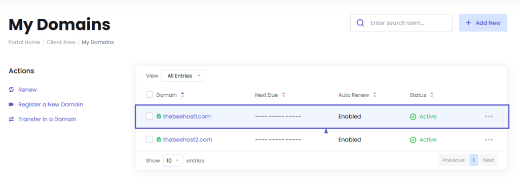 Connect a New Domain with Hosting – TheBeeHost – Knowledge Base